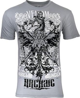 Xtreme Couture Archaic by Affliction Easton T-shirt pour homme, gris, Taille 5XL
