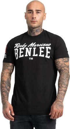 Benlee Rocky Marciano Herren T-Shirt schmale Passform MOLTO FERTE, Black, XXL
