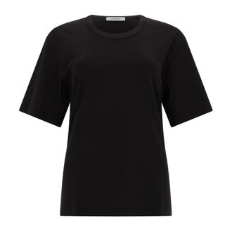 Christophe Lemaire T-Shirt mit Rippkragen - - Tops - Damen - Schwarzk - M