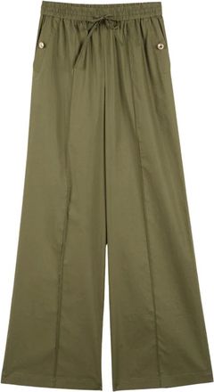Twinset Femme, Pantalons, Vert, Taille: 40 FR Wide Pantalons