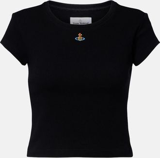 Vivienne Westwood T-shirt court Peru en coton m&eacute;lang&eacute;