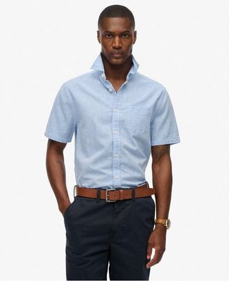 Superdry Chemise &agrave; manches courtes en lin et coton City