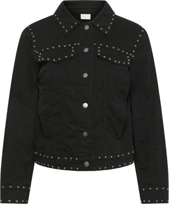 Kaffe Curve Femme, Vestes, Noir, Taille: 46 FR Denim Vestes