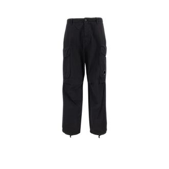 C.P. Company Bundfaltenhose mit geradem Bein - - Trousers - Herren - Schwarzk - XL