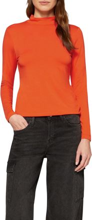 s.Oliver Schmal geschnittenes Langarmshirt aus Viskosemix