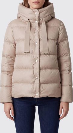 Herno Kurze Daunenjacke aus gestepptem Polyester mit hohem Kragen und Kn&ouml;pfen