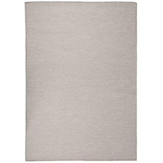vidaXL Outdoor-Teppich Flachgewebe 160x230 cm Taupe Vidaxl
