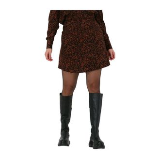 Another Label Brauner Minirock Warme Stil - - Skirts - Damen - Braun - XS