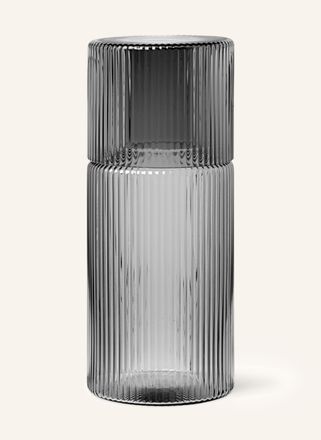 Ferm Living Ferm Living Set Ripple Small: Karaffe Und Glas grau