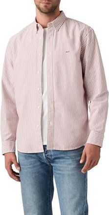 Levi's Authentic Button Down Chemise à Bouton Bas, Waylon Stripe Russet, M Hommes