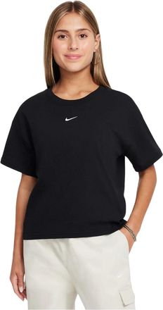 Nike T-Shirt f&uuml;r M&auml;dchen, Regul&auml;r (Schwarz/Wei&szlig;)
