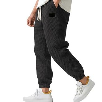 Generic Pantalon sarouel pour homme, confort en plein air, taille &eacute;lastique, pantalon de loisirs, pantalon de sport avec poches de cordon de serrage, pantalon