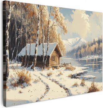 MuchoWow © Weihnachtsdeko Wandbilder 40x30 cm Wohnzimmer Wanddeko Schlafzimmer Weihnachtsgeschenke Zimmer Deko auf Wand Dekoration Wall Art Geschenke Winter - 