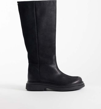 Bronx Jay-laa bottes montantes en cuir noir