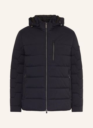 Bugatti Steppjacke Mit Abhnembarer Kapuze blau