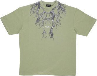 Phobia Archive Homme, Tops, Vert, Taille: L Lightning Print Tee