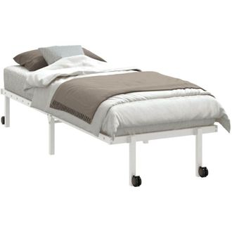 vidaXL Cadre de lit pliable sans matelas blanc 80x200 cm acier Vidaxl
