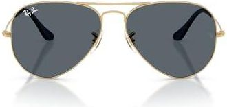 Ray-Ban Lunettes de soleil Aviator Classic RB3025, dor&eacute;/bleu, 58 mm