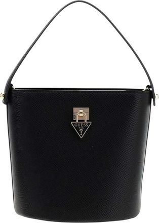 Guess Femme, Sacs, Noir, Taille: ONE Size Patsie Logo Bucket Bag