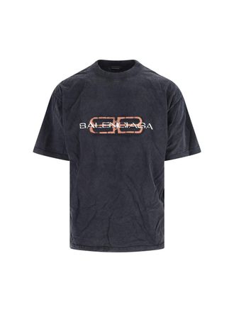 Balenciaga Bb Icon Stencil T-Shirt