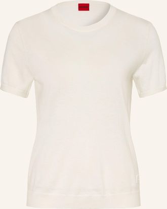 HUGO BOSS Hugo Strickshirt Sessinak weiss