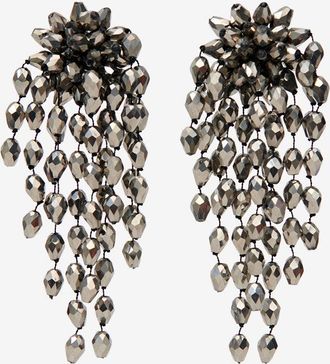 Isabel Marant Boucles DOreille Hanabi - Femme - Anthracite-argent&eacute; - - Isabel Marant