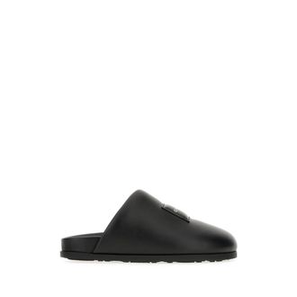Givenchy Label Flat Mules - - Shoes - Damen - Schwarzk - 37 EU