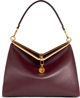 Etro Brown Leather Hobo Vela Bag