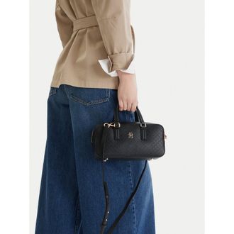 Tommy Hilfiger Handtasche Tommy Hilfiger Th Daily Crossover Mono AW0AW18415 Schwarz