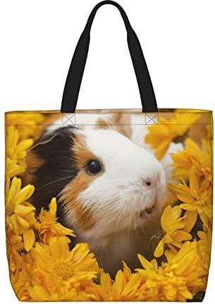 Generic Sac Fourre-Tout Motifs Animaux Mignons Sac &Agrave; Dos Personnaliser Avec Poign&eacute;es Sacs En Toile, Pour Tous Les Jours, Burea, Voyage, Shopping