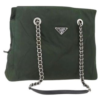 Prada Sac bandouli&egrave;re Vintage en nylon Pre-owned - Femme - Pre-owned - Vert - Taille: ONE Size