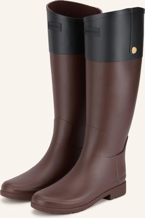 Hunter Gummistiefel Refined Gold Trim schwarz