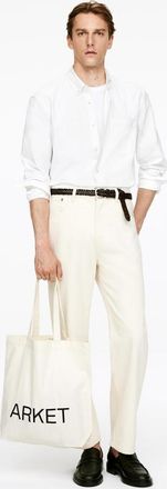 Arket Tragetasche Aus Canvas -Weiß