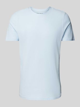 Mc Neal T-Shirt mit geripptem Rundhalsausschnitt