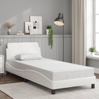 vidaXL Giroletto Con Testiera Bianco 90x200 Cm In Similpelle - Vidaxl
