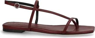Aeyde Leather Thong Sandal - Bordeaux