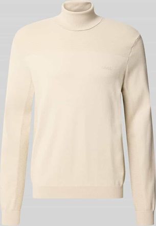 HUGO BOSS Regular Fit Rollkragenpullover aus Woll-Mix