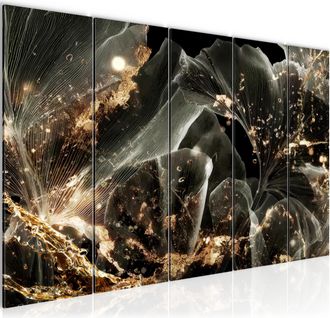 Runa Art Bild Abstrakt Wandbilder auf Vlies Leinwand 5 Teilig Wanddekoration Wohnzimmer Schlafzimmer B&uuml;ro 059256a