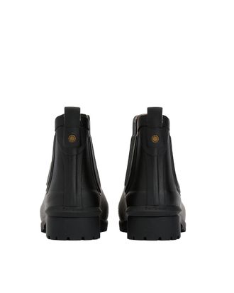 Barbour Womens Ankle Boots Wilton Rubber Black