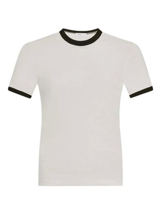 Rosetta Getty t-shirt à bords contrastants - Blanc