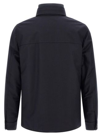 Moorer Dasson Overshirt - Navy