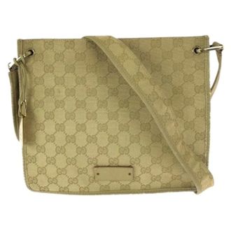 Gucci Sac bandouli&egrave;re en toile GG Pre-owned - Femme - Pre-owned - Beige - Taille: ONE Size