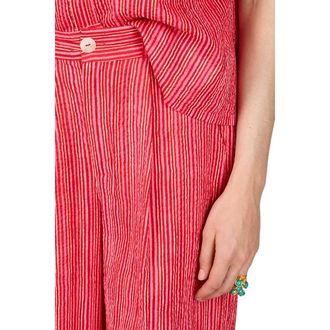 Garance Paris Pantalon droit &agrave; rayures en coton
