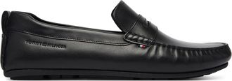 Tommy Hilfiger Mokassins Tommy Hilfiger Core Hilfiger Leather Driver FM0FM05790 Schwarz