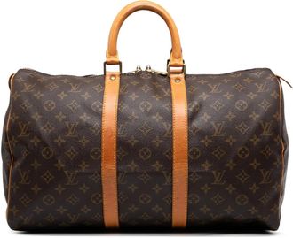Louis Vuitton Weekender - Monogram Keepall 45 - Gr. unisize - in Braun - f&uuml;r Damen