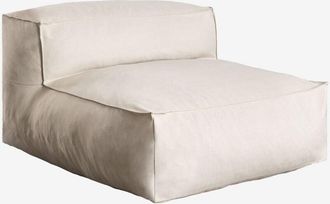 Sklum Sessel aus Dojans-Stoff Beige Semoline