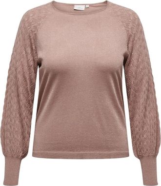 Only Carmakoma Helga Langarmshirt - - Tops - Damen - Rosa - M