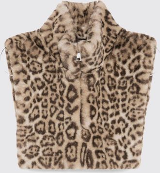 Apparis Halsw&auml;rmer aus Kunstpelz mit Animal-Print und Rei&szlig;verschluss