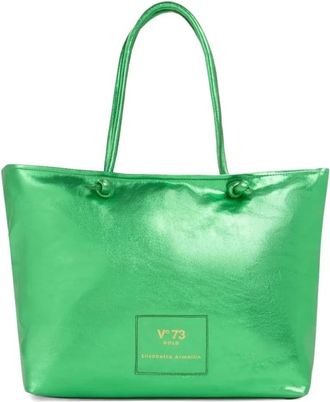 V&deg; 73 Femme, Sacs, Vert, Taille: ONE Size Borsa Pop 300 Tote Bag