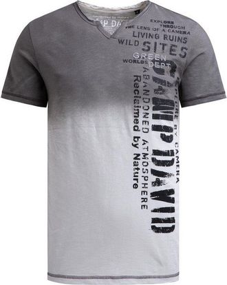 Camp David Rundhalsshirt mit Farbverlauf